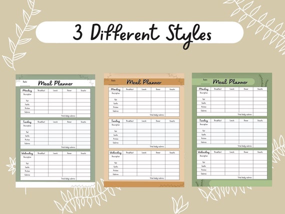 minimalistic timetable, weekly schedule planner pdf, procreate ...