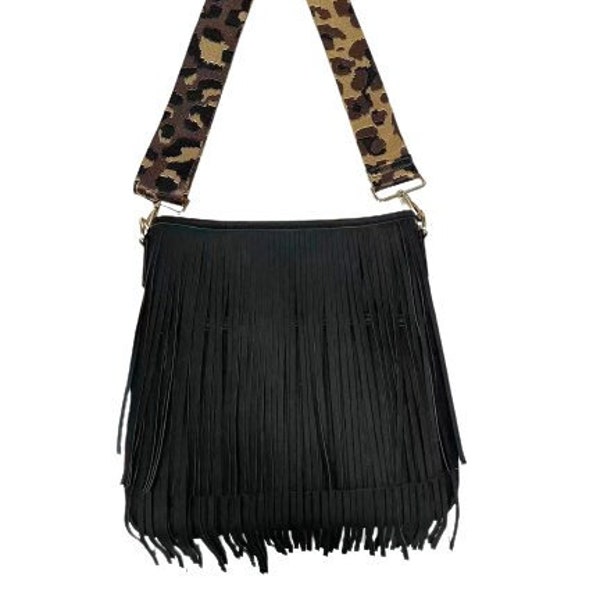 Leather Fringe Purse - Etsy