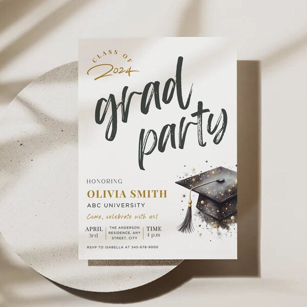 Class of 2024 Invite - Etsy