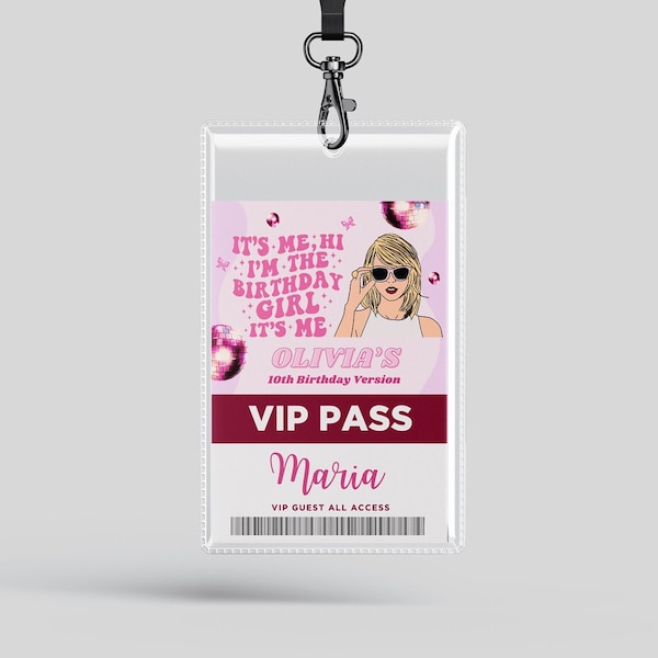 Vip Party Pass Eras Tour - Etsy