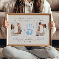 World's Greatest Dad Handprint Art Printable, Kids Father's Day Gift ...