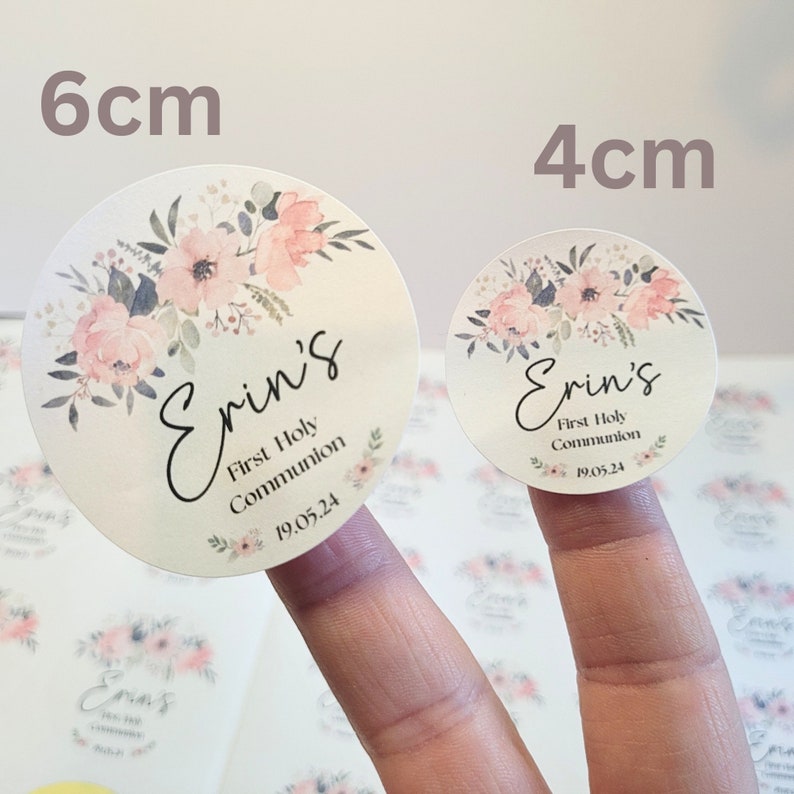 Personalised Stickers, First Holy Communion Sticker, Confirmation ...