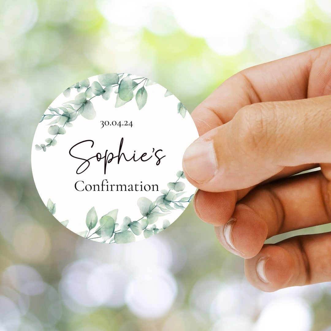 Personalised Stickers, First Holy Communion Sticker, Confirmation ...