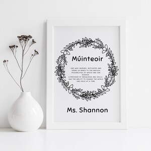 Personalised Teacher Gift, Custom Teacher Print, SNA Gift, Teacher ...