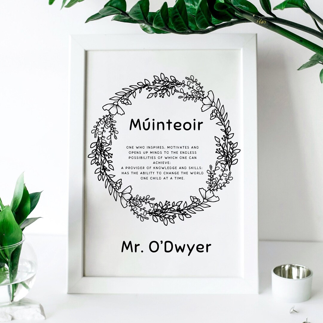 Personalised Teacher Gift, Custom Teacher Print, SNA Gift, Teacher ...