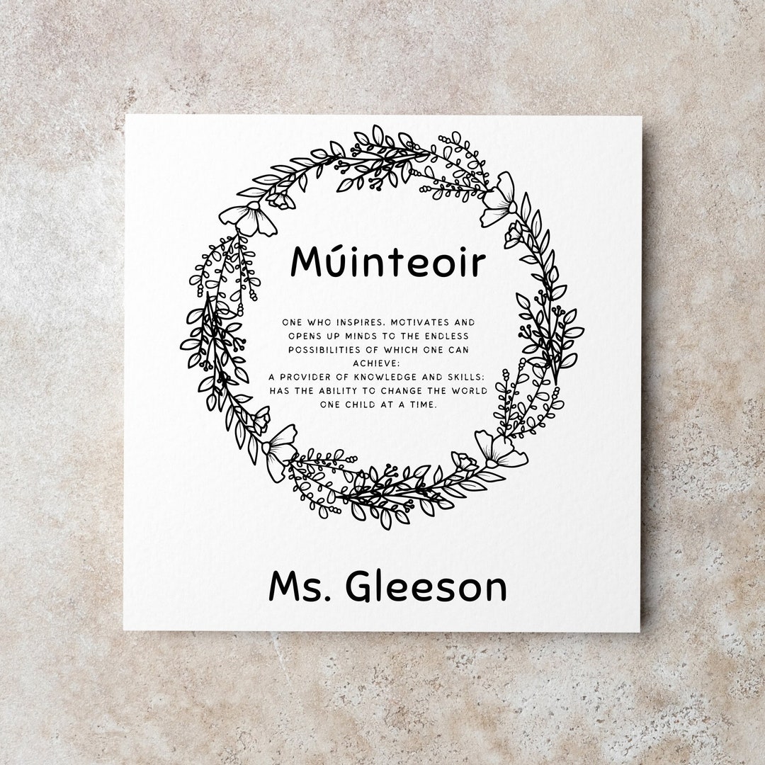 Personalised Teacher Card, Thank You Card, Teacher Gift, End of School ...
