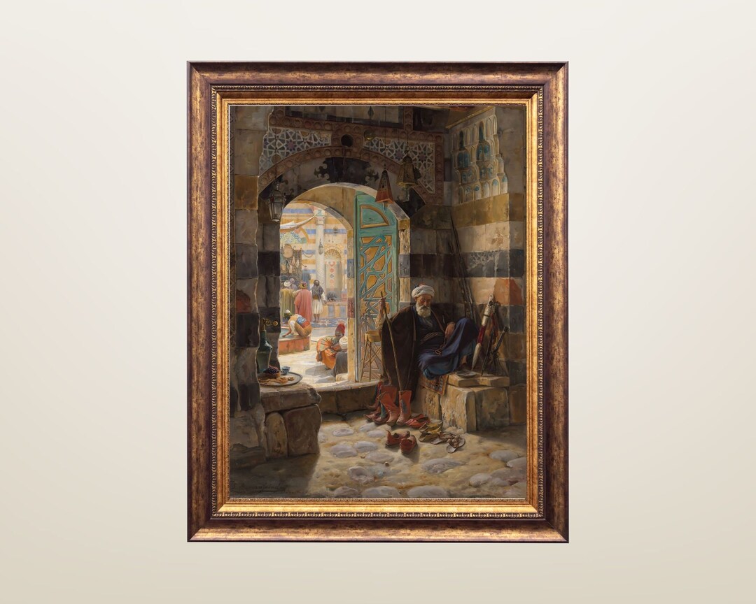 Syria Art, Damascus Painting Print, Umayyad Mosque - Etsy