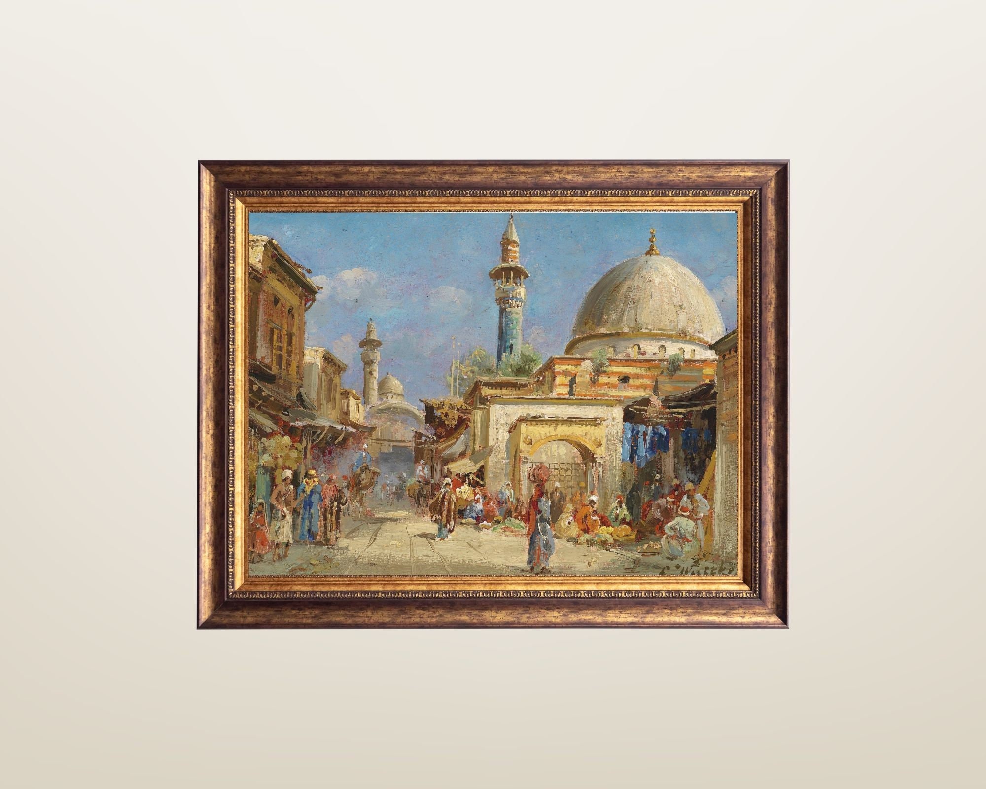 Syria Art Print, Middle Eastern Painting, Damascus Art Print - Etsy