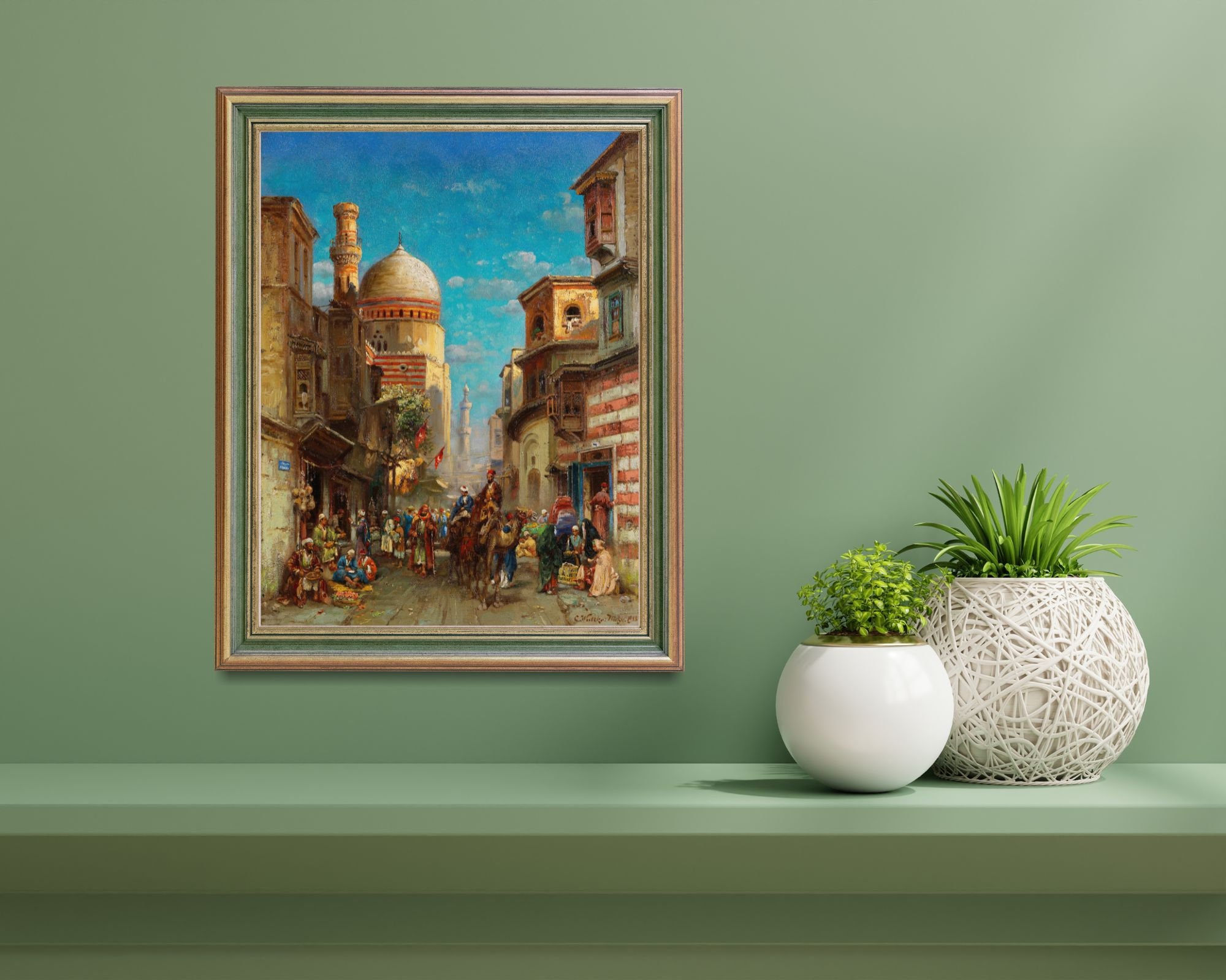 Egypt Art, Old Middle Eastern Print, Vintage Egyptian Market - Etsy
