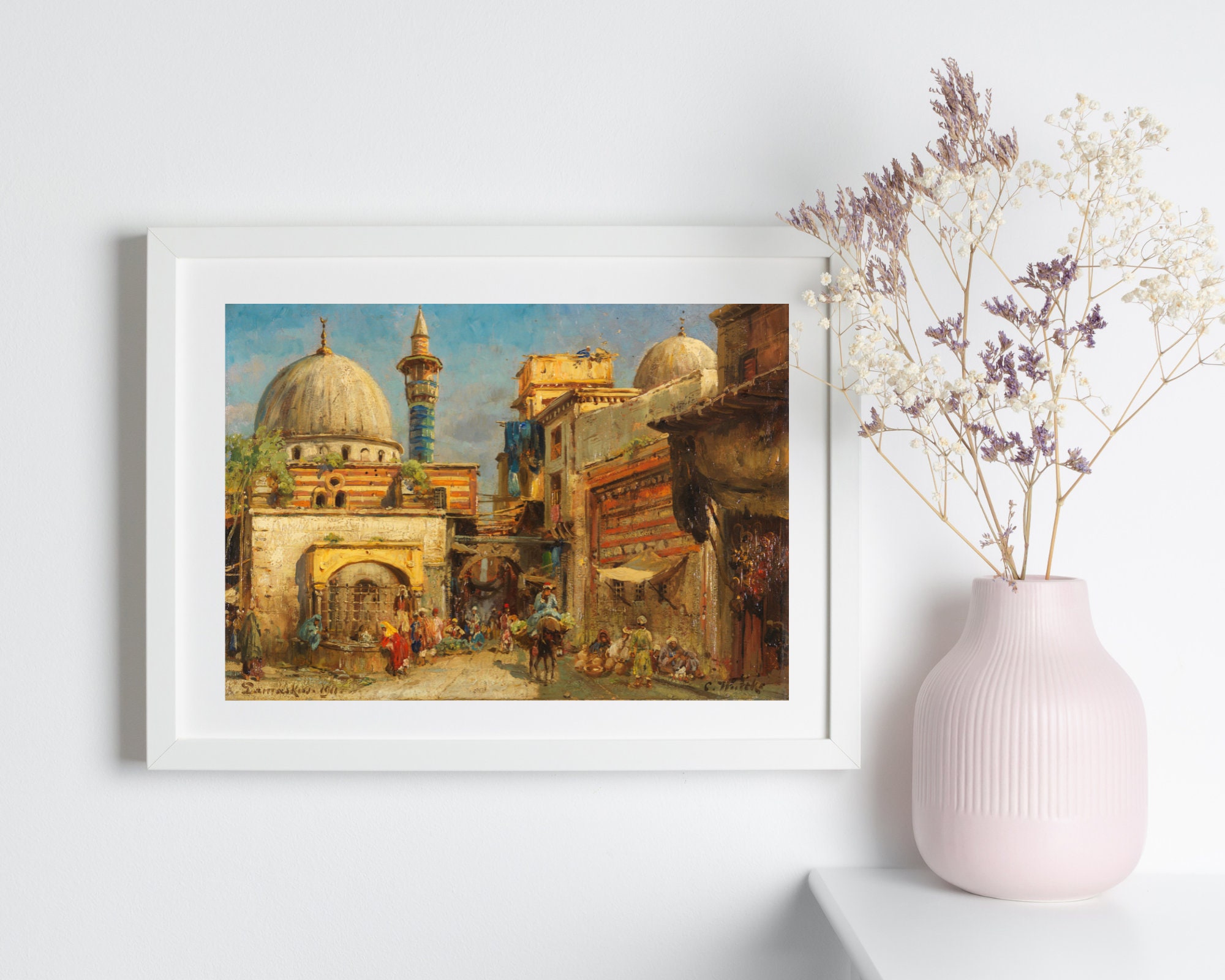 Syrian Art Market in Damascus Giclee Art Print Reproduction - Etsy