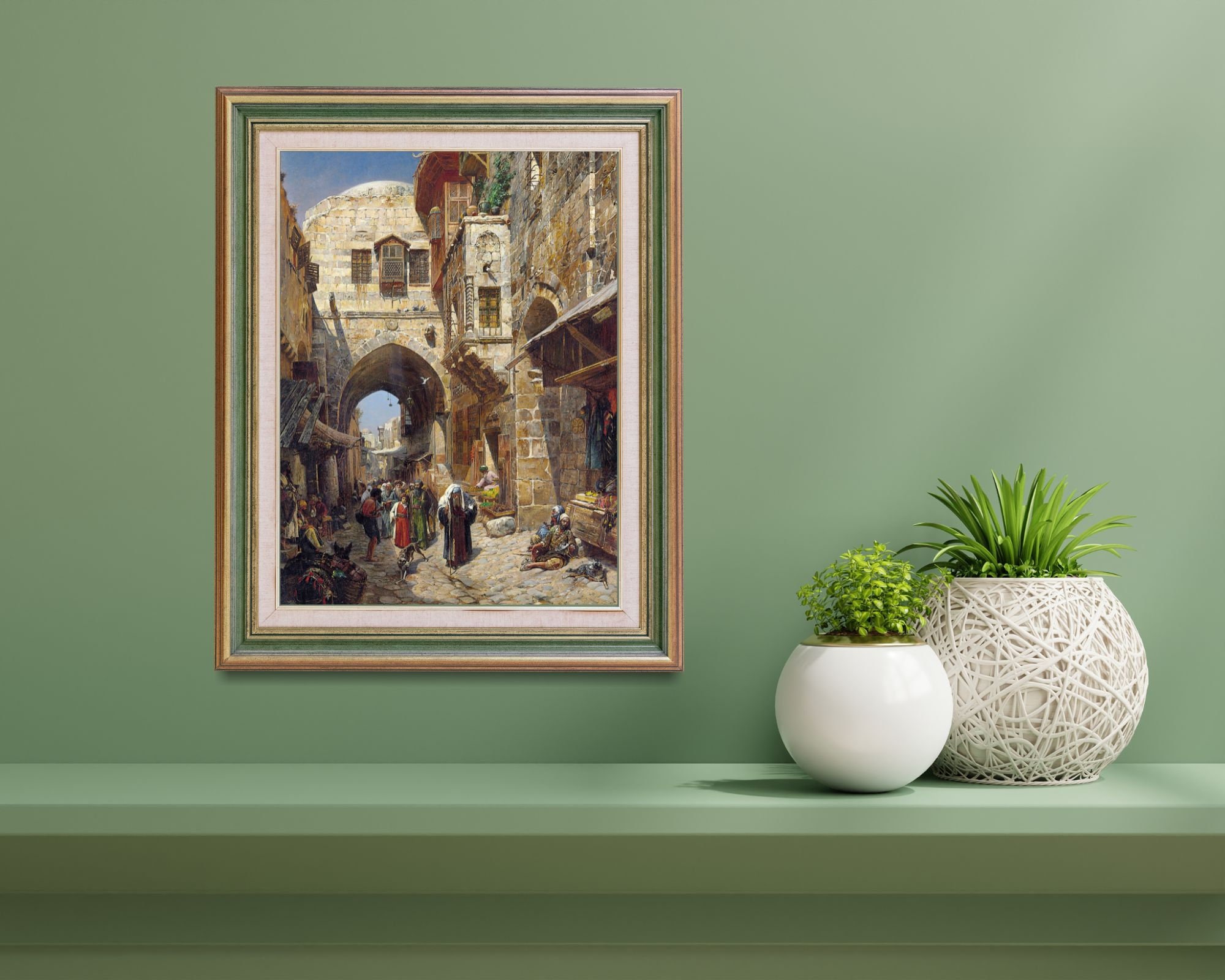 Palestine Art Jerusalem Painting Arab Middle Eastern Art - Etsy