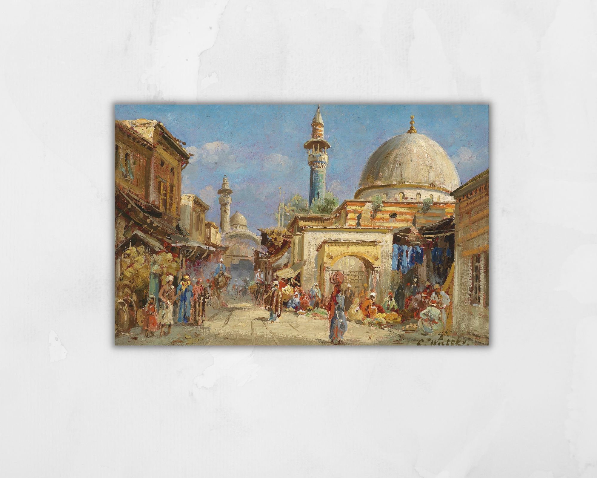 Syria Art Print, Middle Eastern Painting, Damascus Art Print - Etsy