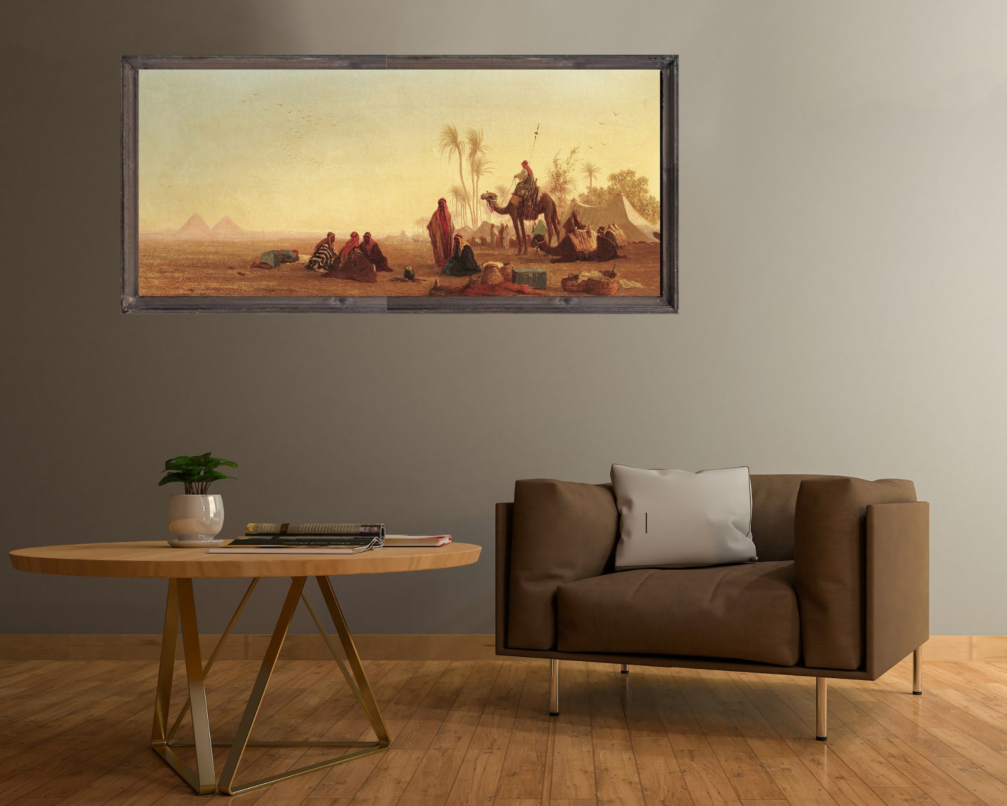 Egypt Art, Middle Eastern Art Print, Pyramids Painting - Etsy