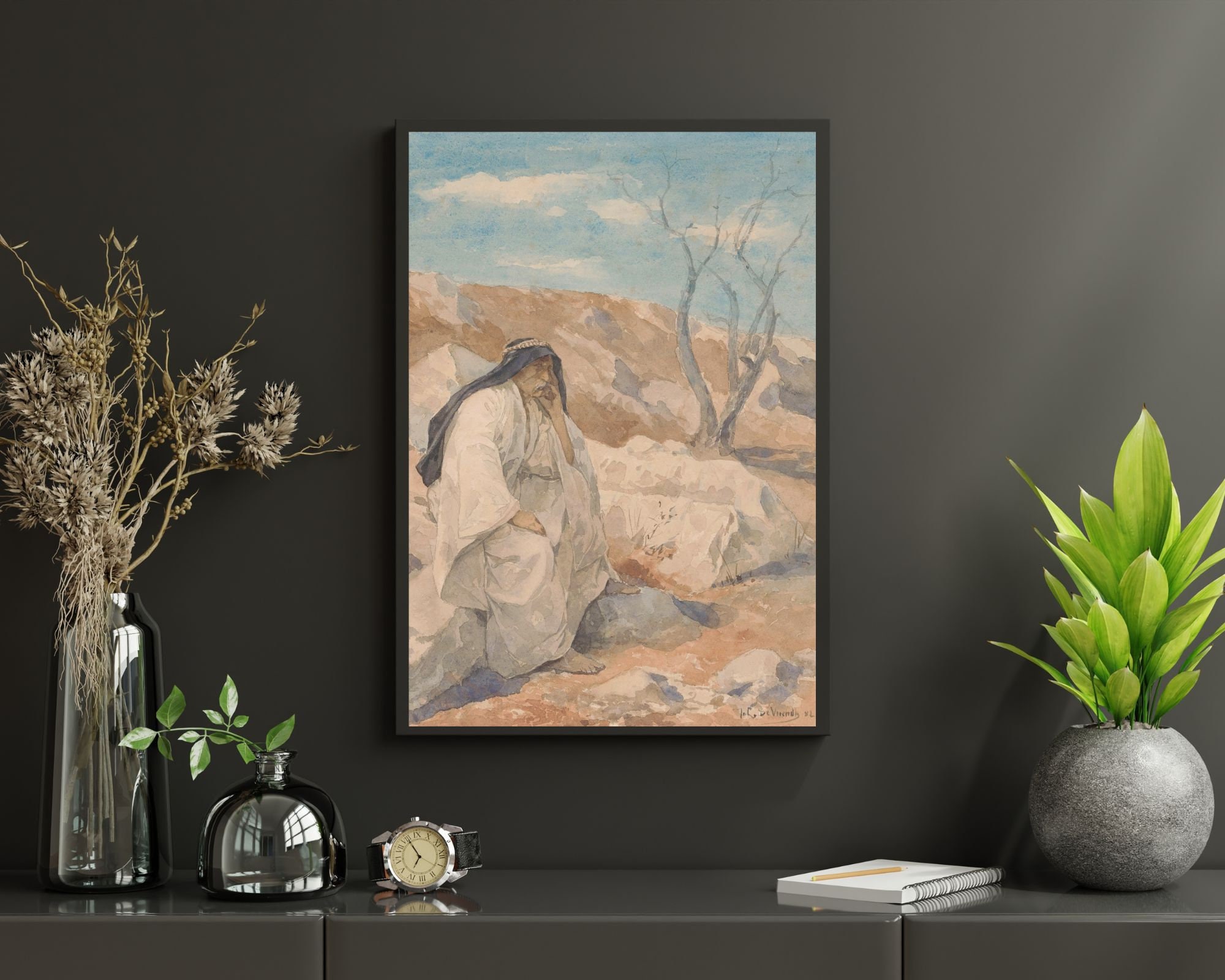 Palestine Art, Arab Art, Middle Eastern Painting, Arab Man - Etsy