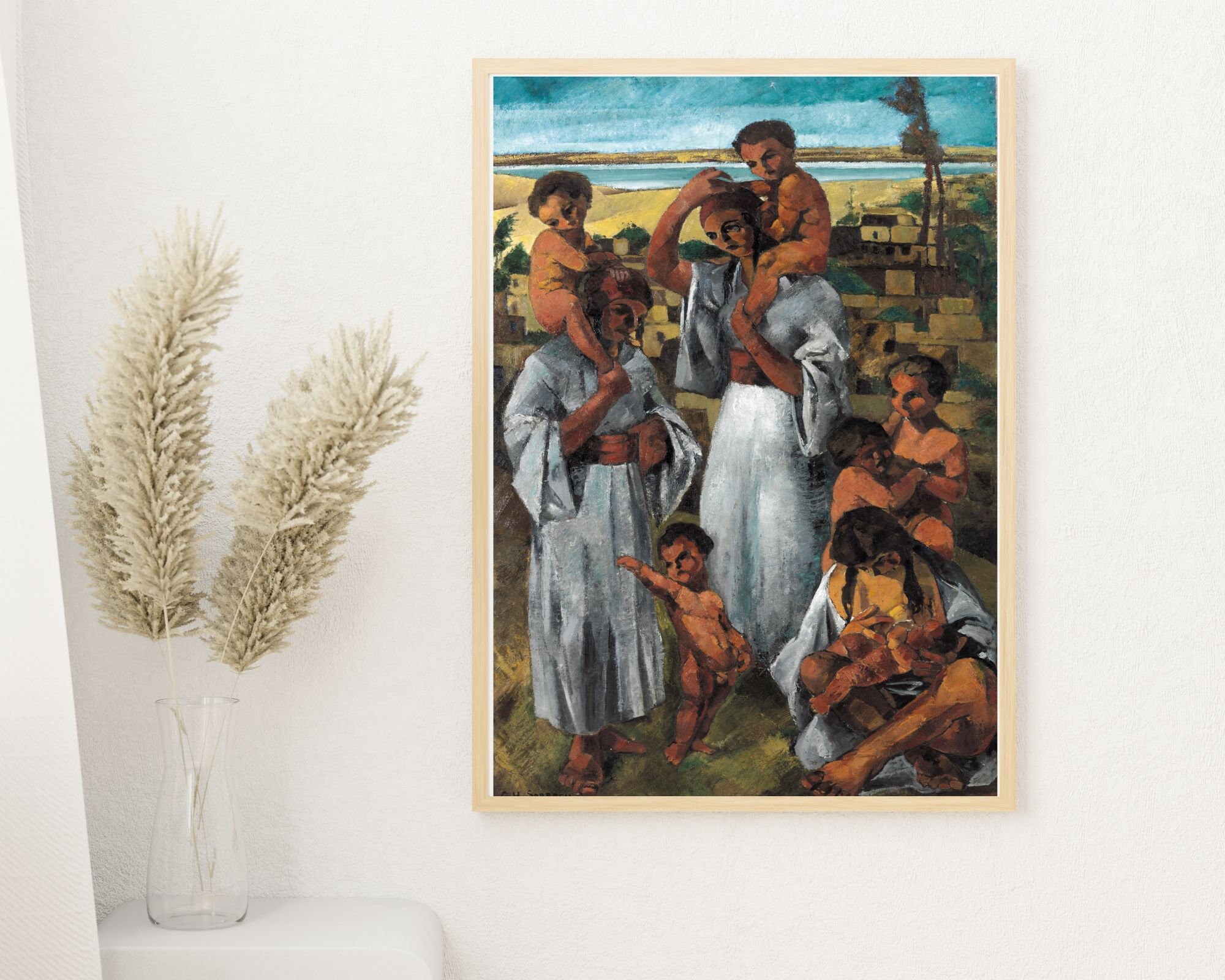 Arab Art Middle Eastern Painting Arab Motherhood - Etsy