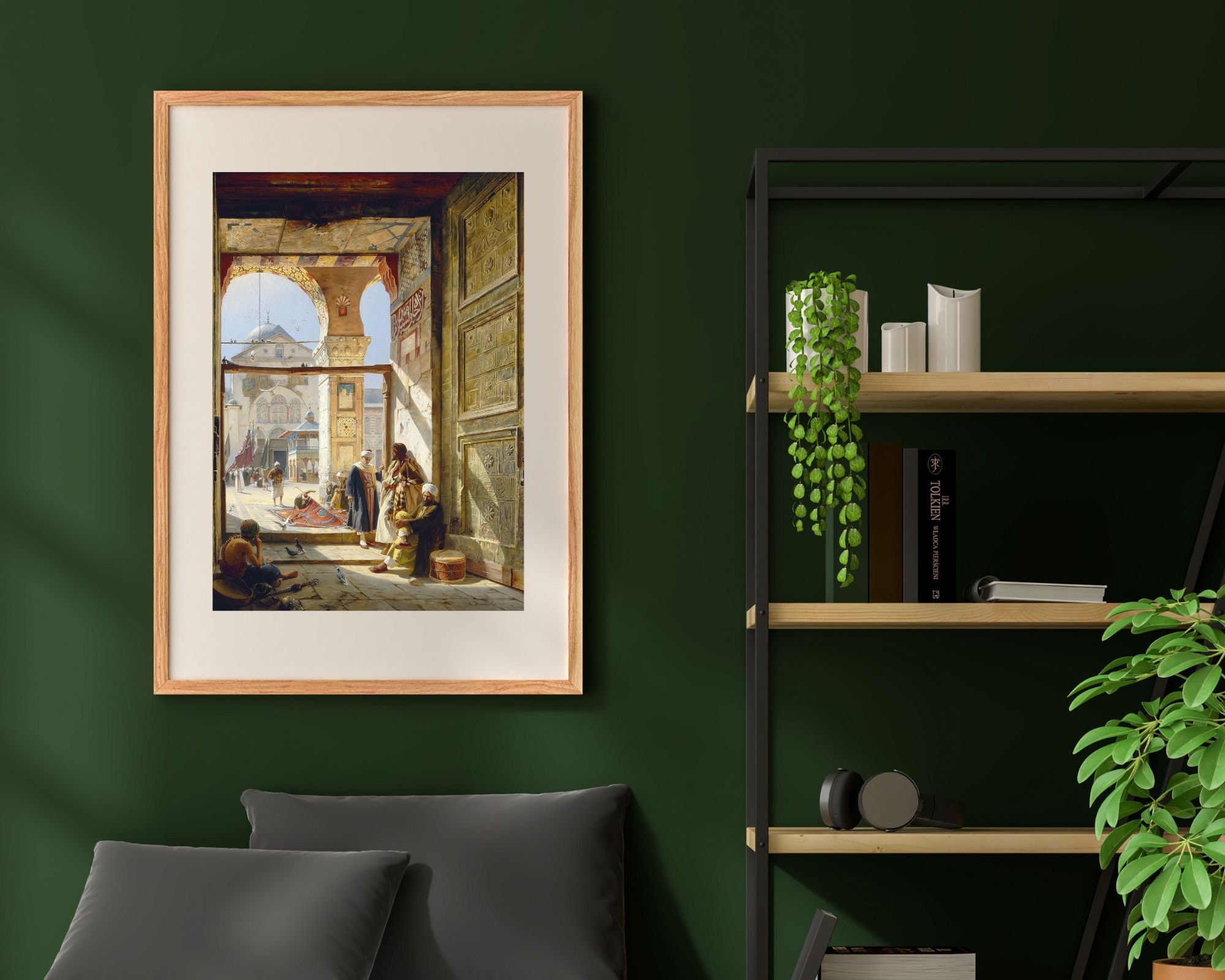 Syria Art, Umayyad Mosque Painting, Vintage Arab Art Print - Etsy