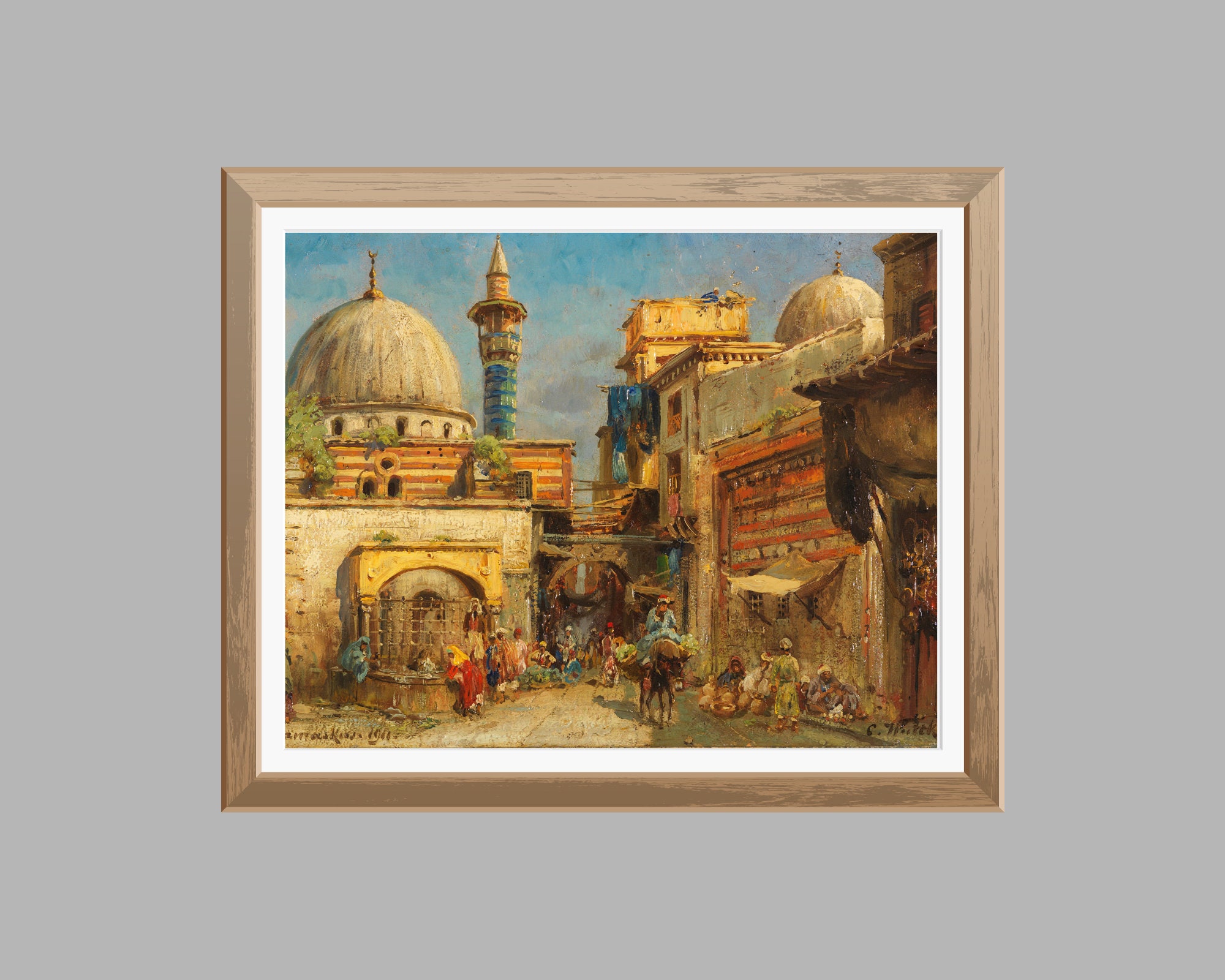 Syrian Art Market in Damascus Giclee Art Print Reproduction - Etsy