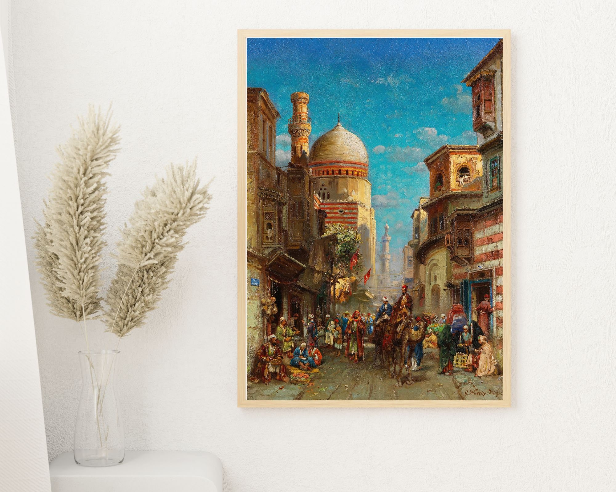 Egypt Art, Old Middle Eastern Print, Vintage Egyptian Market - Etsy