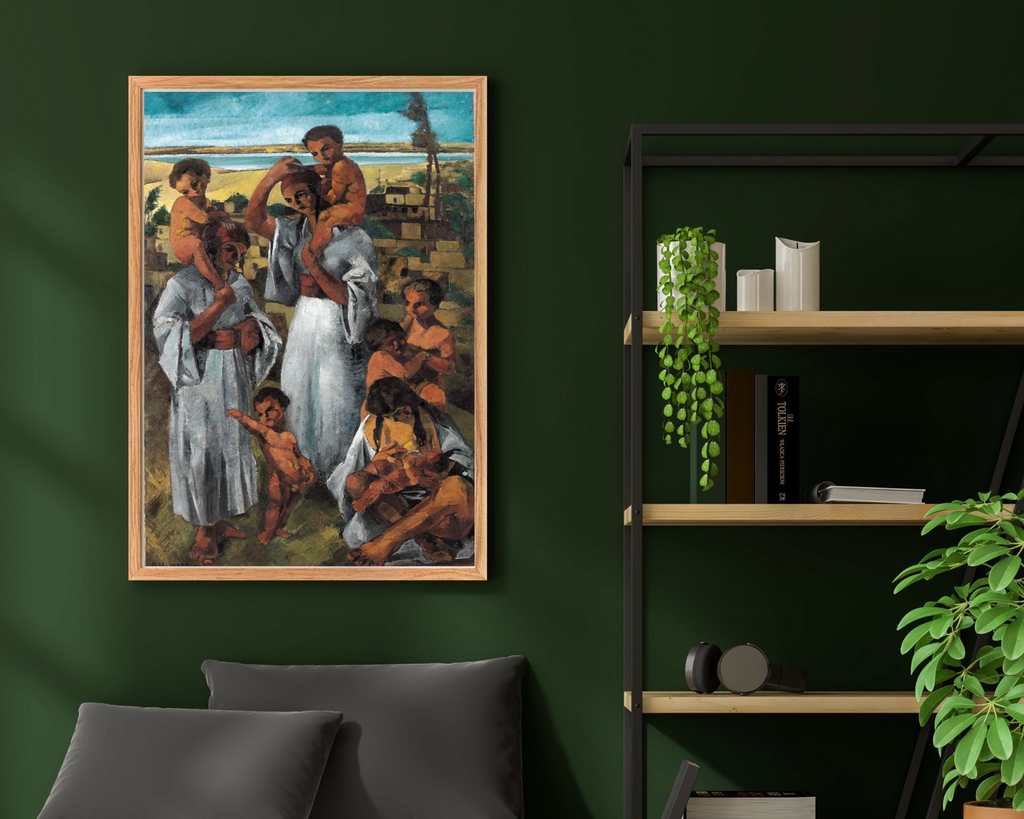 Arab Art Middle Eastern Painting Arab Motherhood - Etsy