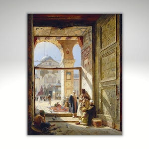 Syria Art, Umayyad Mosque Painting, Vintage Arab Art Print - Etsy