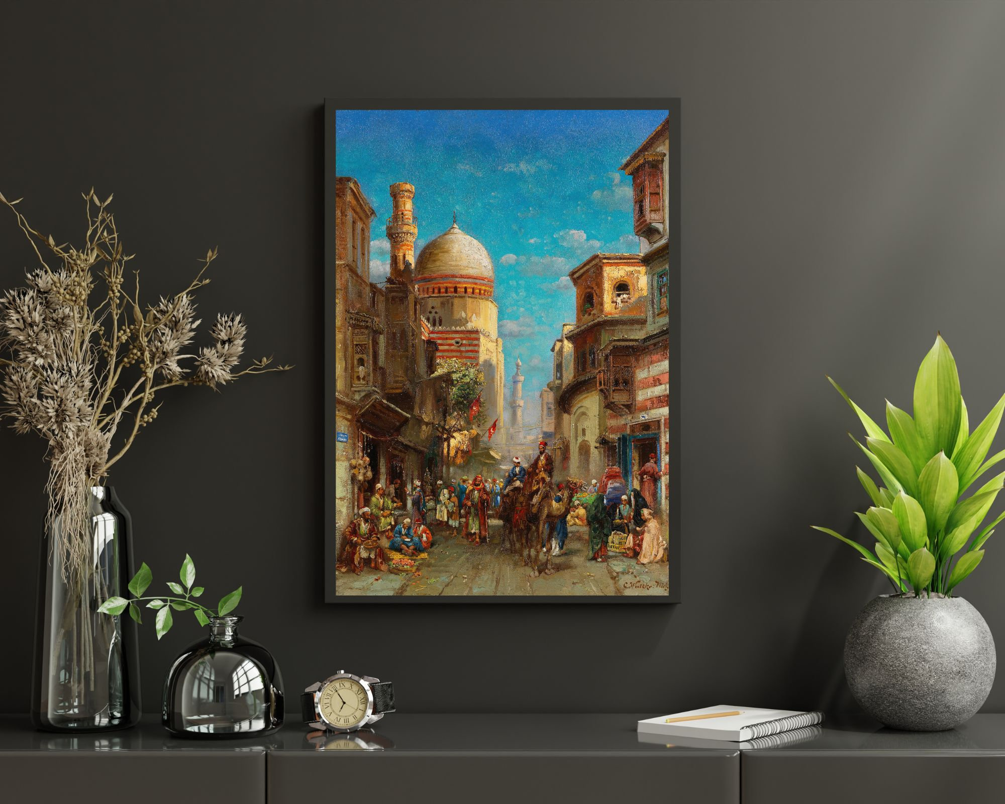 Egypt Art, Old Middle Eastern Print, Vintage Egyptian Market - Etsy