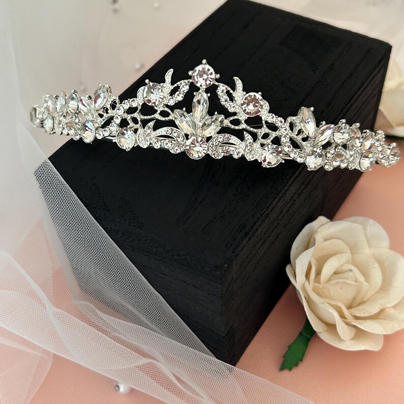Crystal Bridal Tiara, Royal Crystal Bridal Crown, Crystal Bridal Hair ...