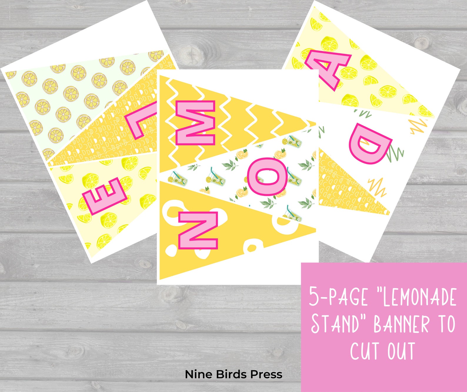 9-piece Lemonade Stand Kit | Instant Download | Business Supplies ...