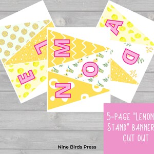 9-piece Lemonade Stand Kit | Instant Download | Business Supplies ...