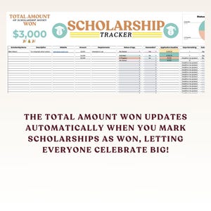 Scholarship Application Tracker | High School Students | University ...