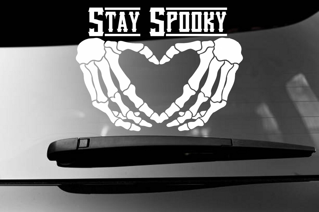 Stay Spooky Vinyl Car Window Decal Sticker | Halloween Car Decor ...
