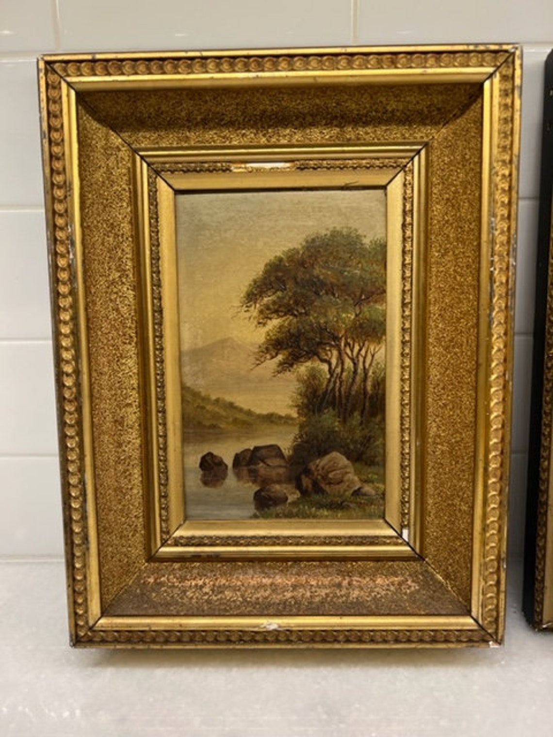 Antique Pair of Framed Oil Paintings - Etsy