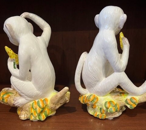 Vintage Ceramic Monkeys Unmarked - Etsy