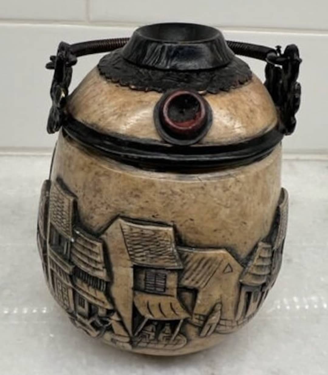 Vintage Oriental Opium Water Pot - Etsy
