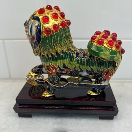 Cloisonne Foo Dog - Etsy