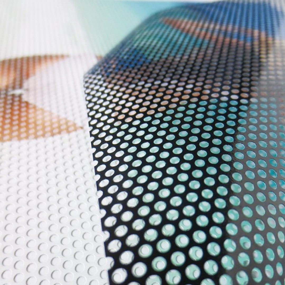 Window Perforated Vinyl Adhesive Banner Window Decal One Way See ...