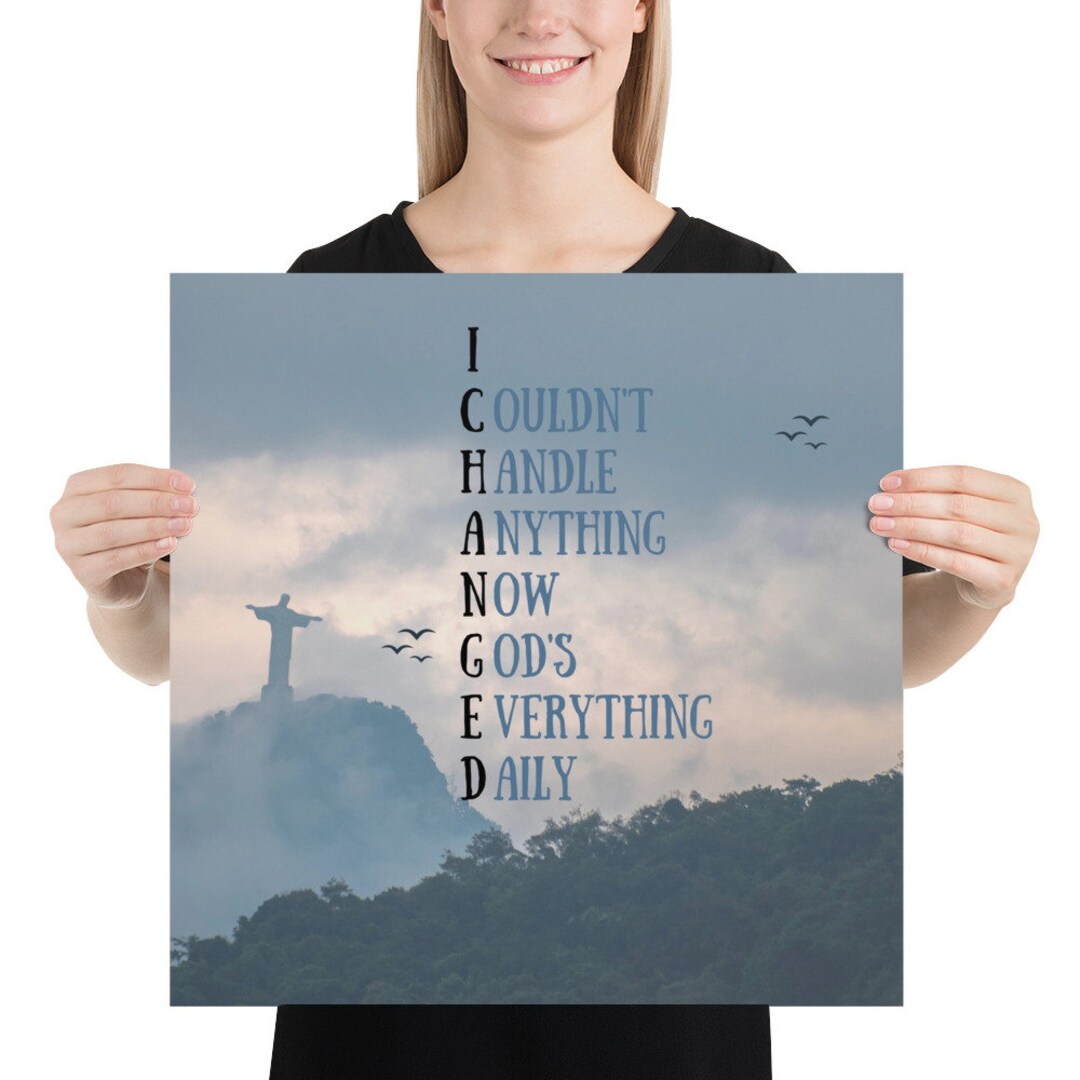 Poster. I CHANGED Poster. Christian Poster. God. Jesus. Inspirational ...