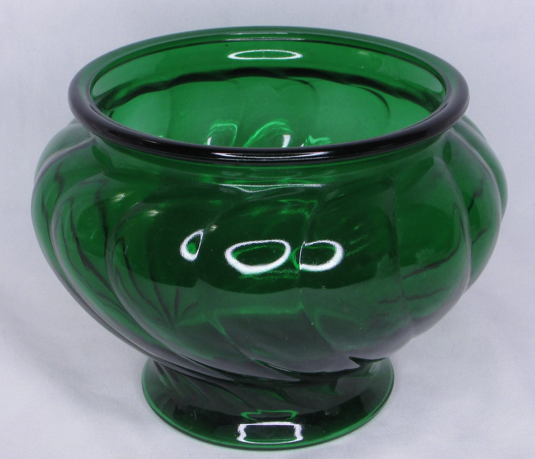 Napco 50's Emerald Green Swirl Planter Vase Made in Cleveland, OH USA ...