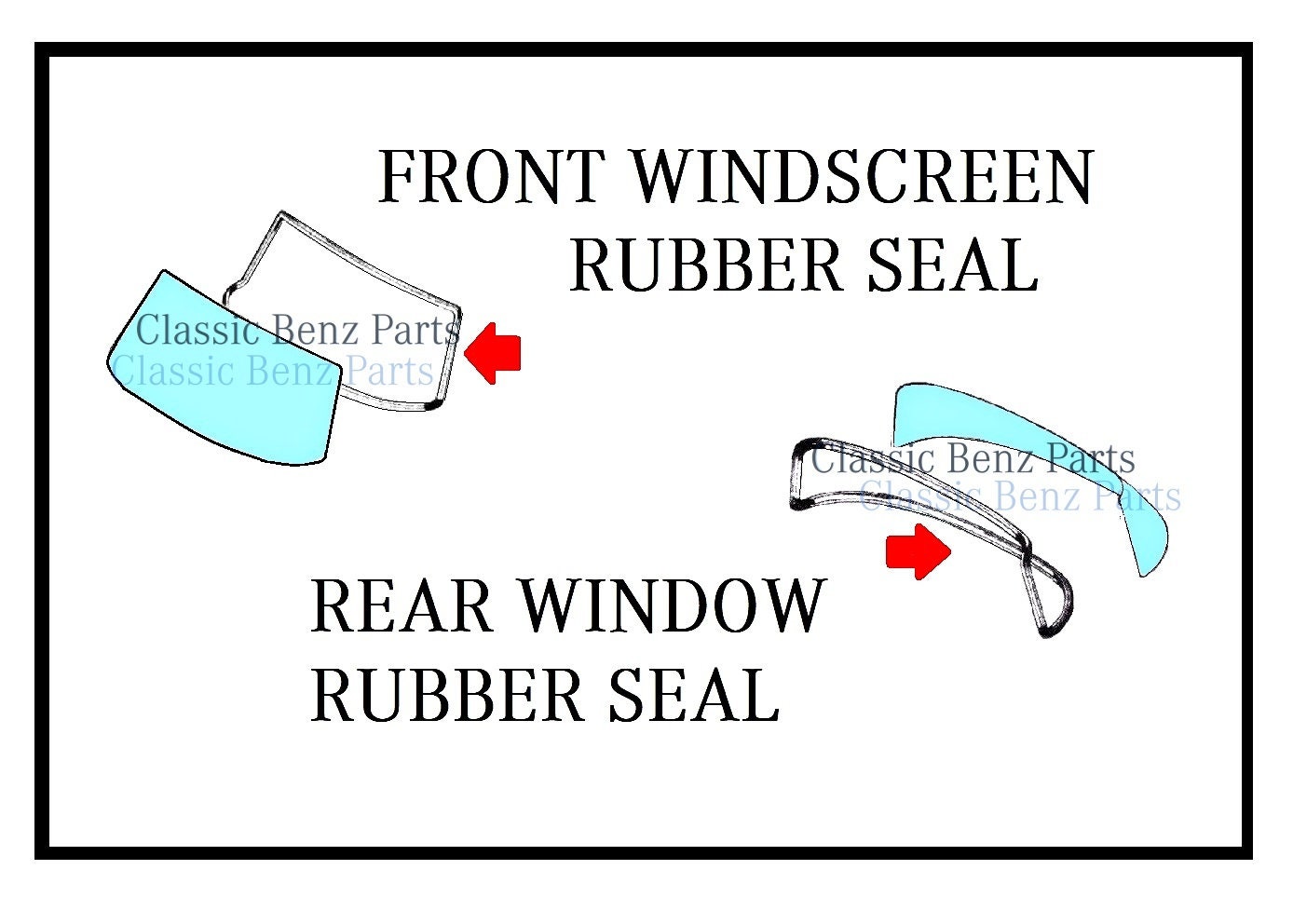 Mercedes W123 Door Window Trunk Rubber Seals 15 Pieces Set - Etsy
