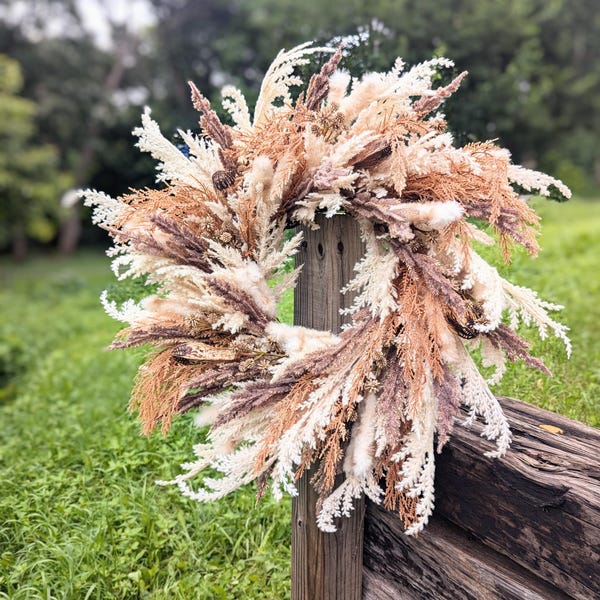 Pampas Wreath - Etsy