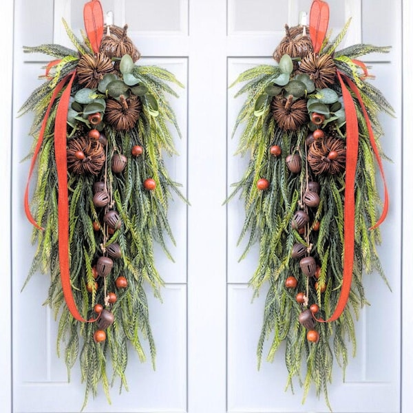 Pumpkin Wreaths Swag - Etsy