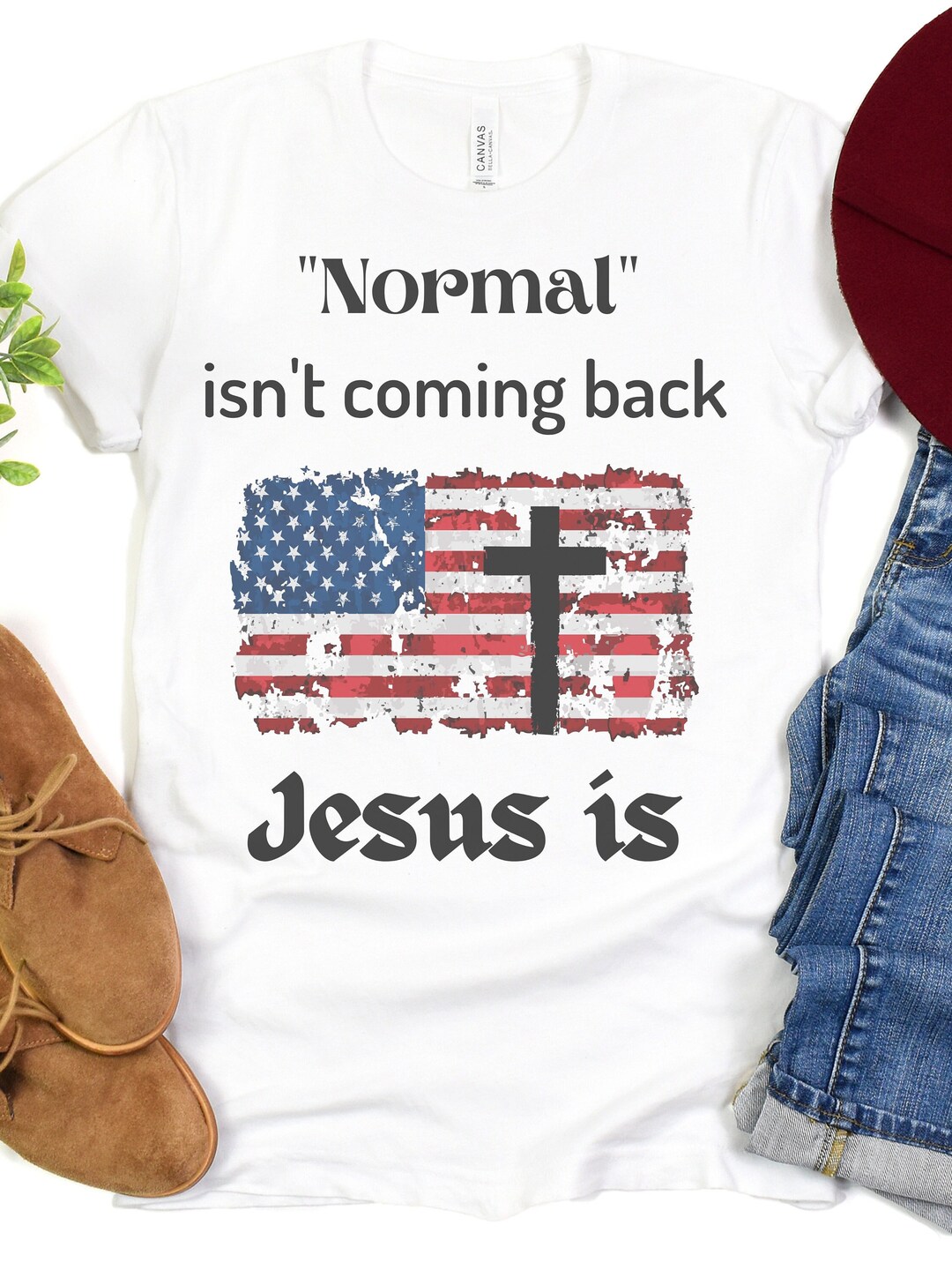 Normal Isn't Coming Back Jesus is Shirt Religious - Etsy
