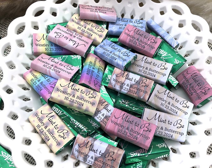 Custom mint to Be Wedding Favors Andes Mints - Etsy