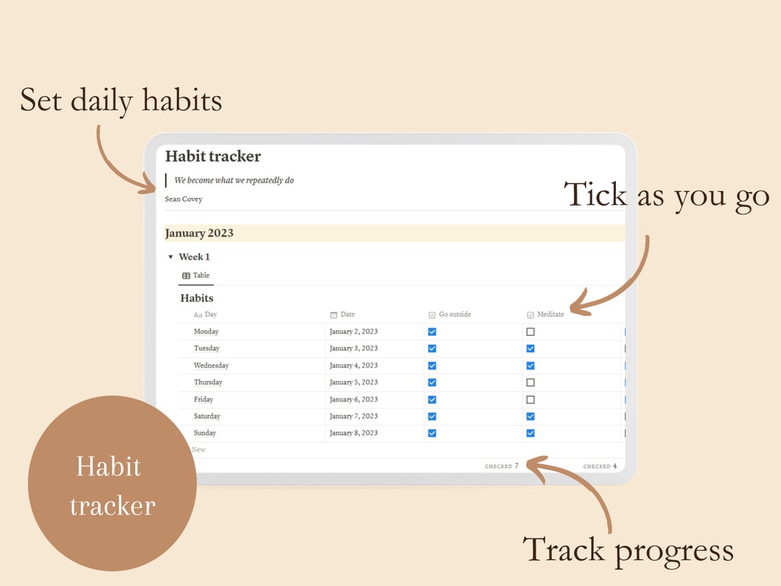 Slow Living 2024 Planner, Notion Planner Template, Digital Planner ...