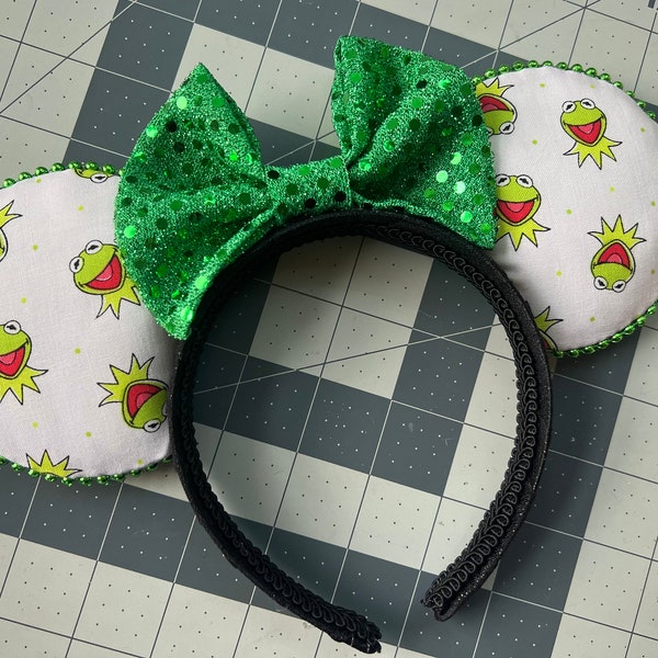 Kermit the Frog Mickey Mouse Ears - Etsy