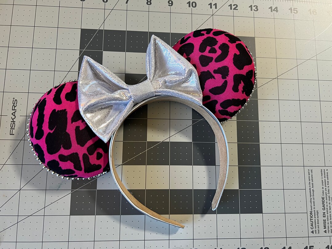 Pink Leopard Print Ears - Etsy
