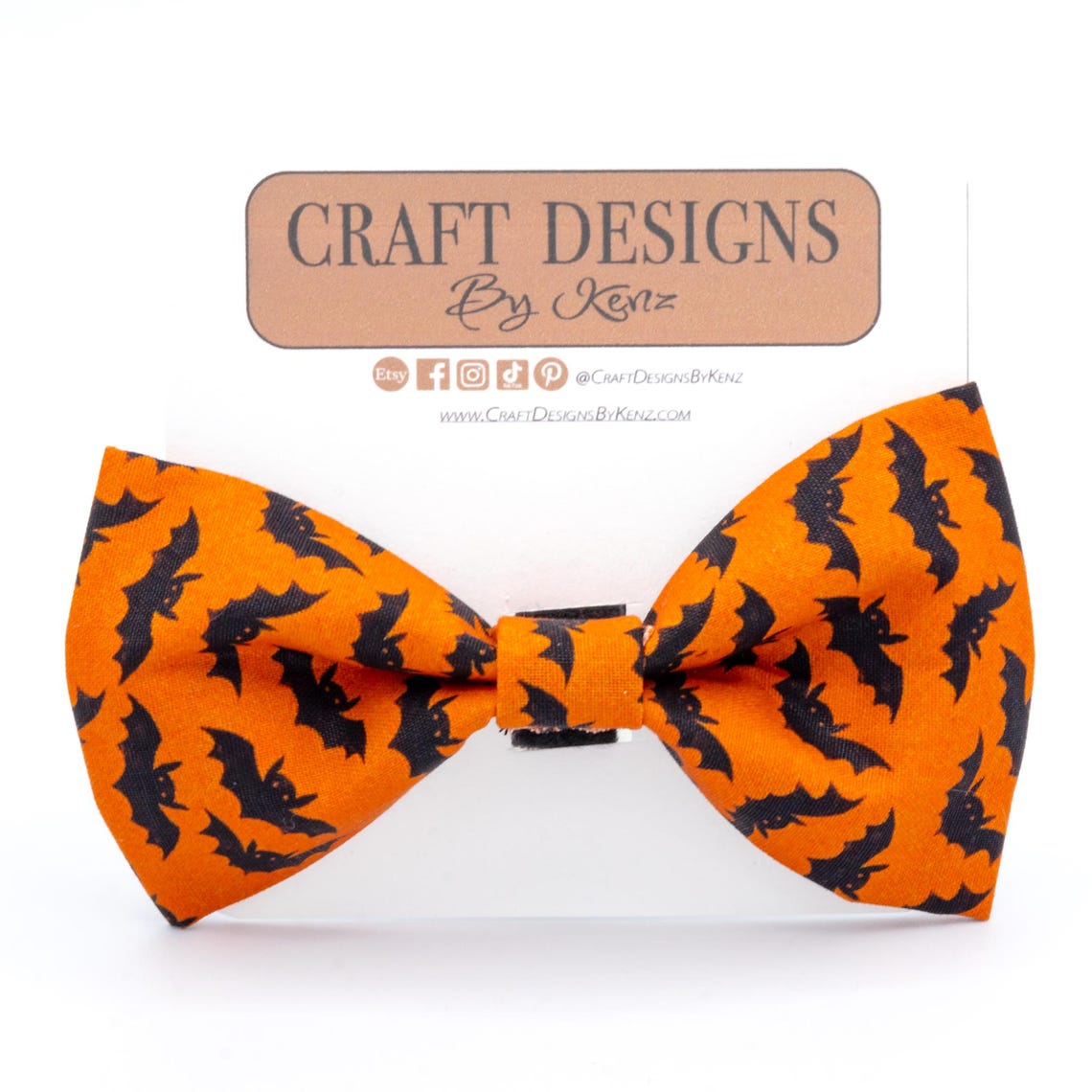 Bat Halloween Dog Collar Bright Orange, Spooky Cat Halloween Collar ...