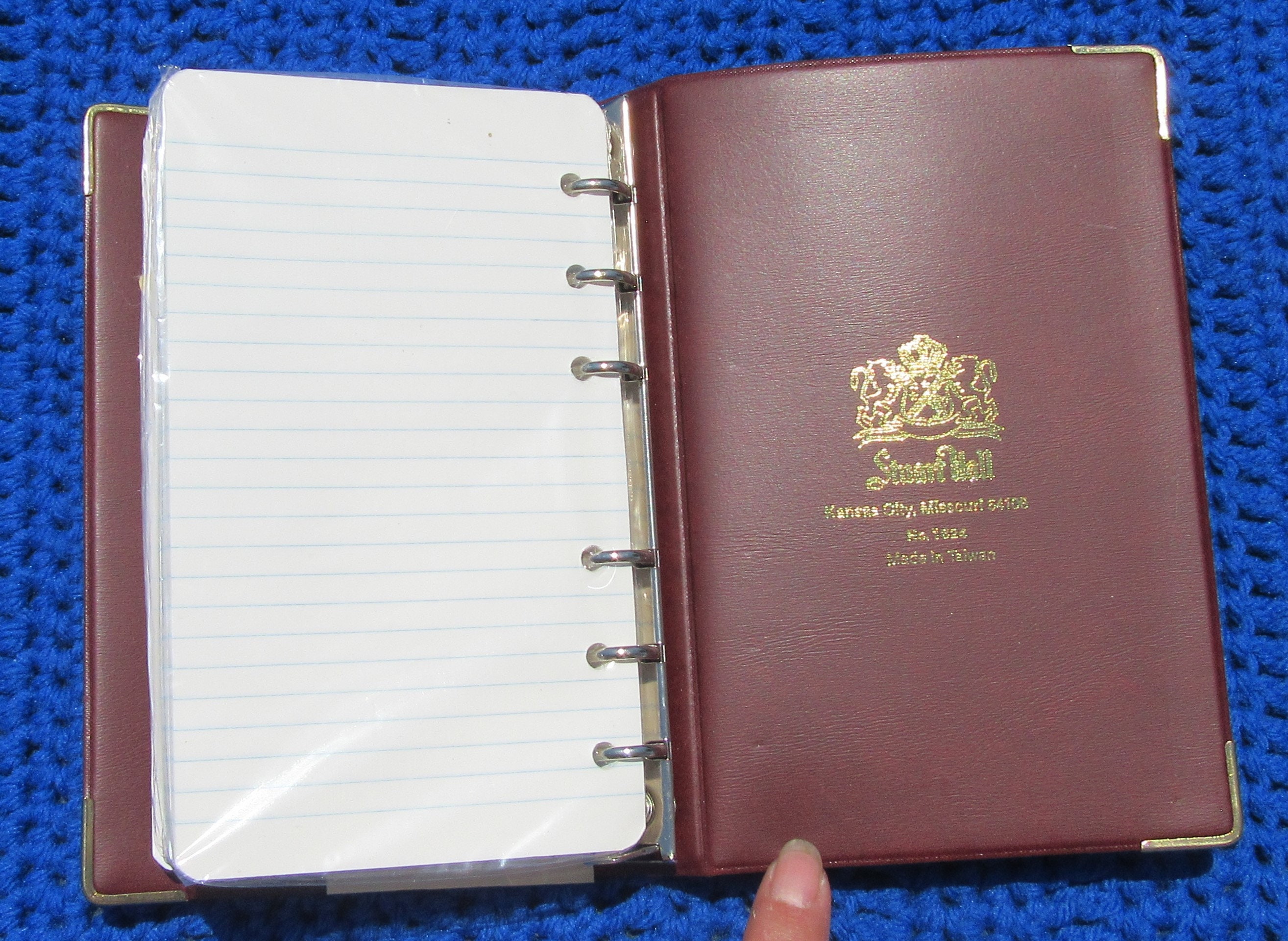 Vintage 1989 Stuart Hall Executive Memo Book: Black & Maroon - Etsy