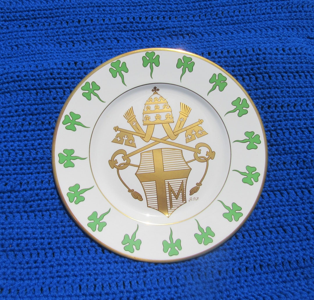 Vintage Commemorative Plate "pope John Paul II to Ireland" - Etsy