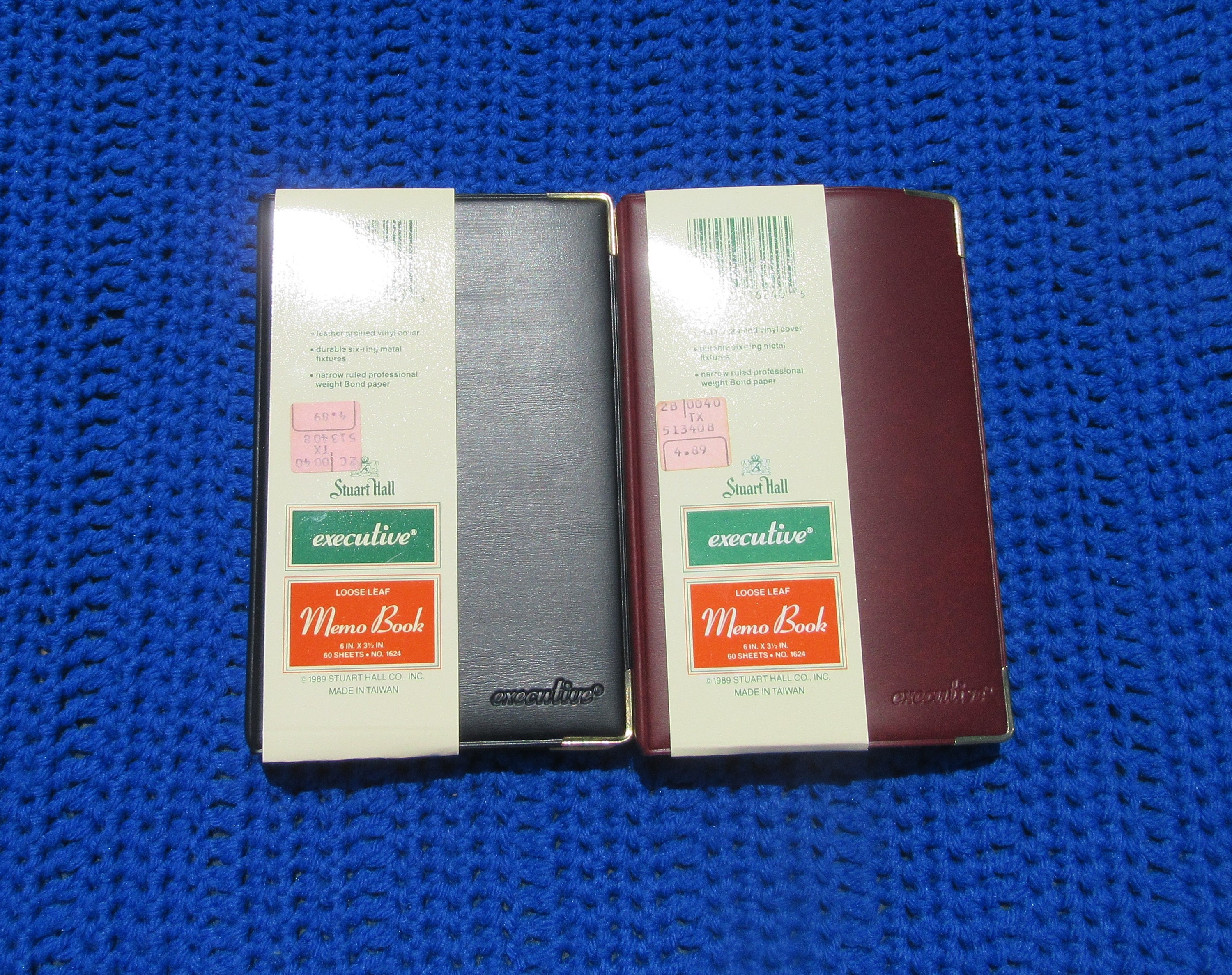 Vintage 1989 Stuart Hall Executive Memo Book: Black & Maroon - Etsy