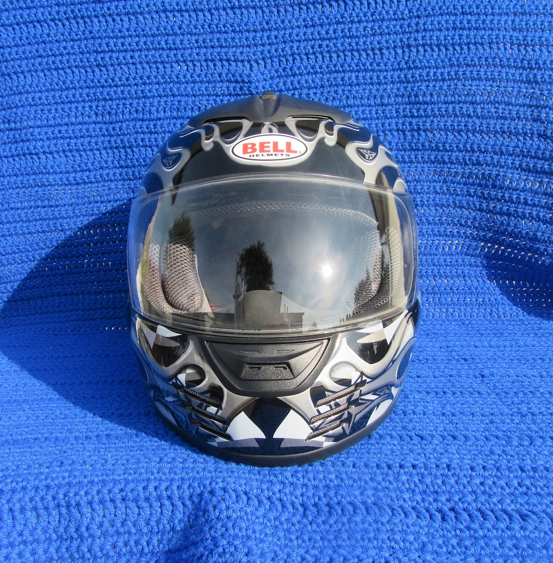 Bell Motorcycle Helmet Arrow Ghost Racer BLACK/GREY Size S - Etsy
